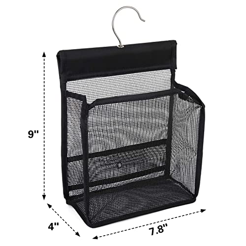 Phying Hanging Mesh Bath Baskets Organizer Storage Shower Caddy College with Hooks for College Dorm Rooms, Gym, Swimming and Travel (1)