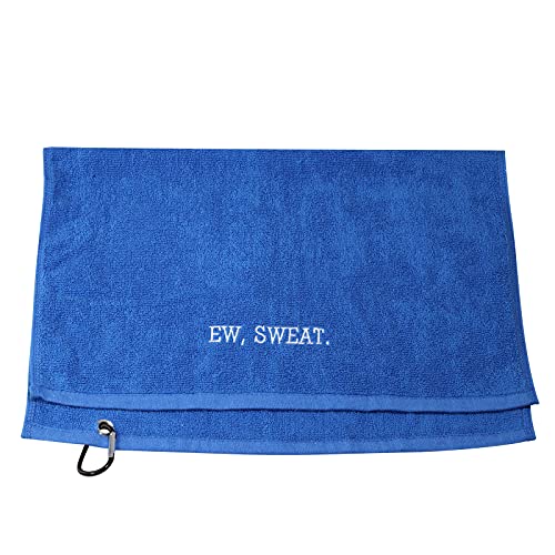 Funny Work Out Towel Ew Sweat Towel Gym Towel Monogrammed Gifts Fitness Gift (Ew Sweat)