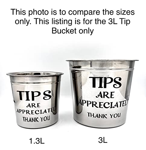 Tip Jar for Bartenders Money, Musicians Tip Jar for Money, Tip Jar for Restaurants, Tip Bucket for Money, Tip Cup for Coffee Shop