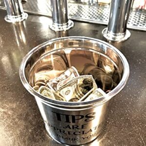 Tip Jar for Bartenders Money, Musicians Tip Jar for Money, Tip Jar for Restaurants, Tip Bucket for Money, Tip Cup for Coffee Shop