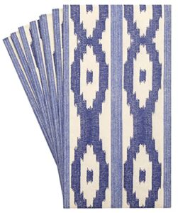 decorative paper hand towels fingertip towels disposable blue bathroom decor modern ikat pak 64