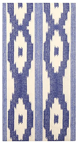 Decorative Paper Hand Towels Fingertip Towels Disposable Blue Bathroom Decor Modern Ikat Pak 64