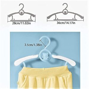 40pcs Baby Gift HGYZE Nursery Closet Hangers, Ultra-Thin Non-Slip and Extendable Laundry Infant Pant Hanger for Newborn Clothes - Adjustable Children Coat Hanger for Girl Boy Toddler Kid Child