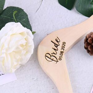 Personalized Wedding Dress Hanger Engraved Wood Custom Bridal Party Bridesmaid Gift Anniversary Wife Gift