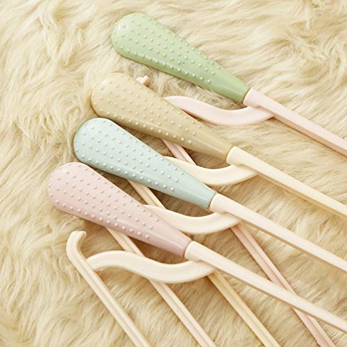 TOPBATHY 5pcs Clothes Hangers Non Slip No Shoulder Bump Suit Hangers Durable Space Saving Clothes Hangers Coat Sweater Jackets Pants Shirts(Mixed Color)