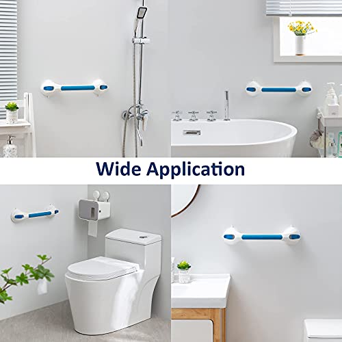 TAILI Suction Shower Grab Bar + Shower Caddy Bathroom Safety Handle Bathroom Organizer No Drilling and Removable Suction Mounted