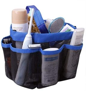 ipenny mesh shower caddy, quick dry shower tote bag oxford hanging toiletry and bath organizer with 8 storage compartments for shampoo, conditioner, soap and other bathroom accessories