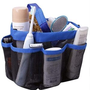 IPENNY Mesh Shower Caddy, Quick Dry Shower Tote Bag Oxford Hanging Toiletry and Bath Organizer with 8 Storage Compartments for Shampoo, Conditioner, Soap and Other Bathroom Accessories