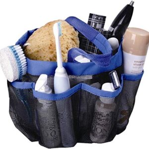 IPENNY Mesh Shower Caddy, Quick Dry Shower Tote Bag Oxford Hanging Toiletry and Bath Organizer with 8 Storage Compartments for Shampoo, Conditioner, Soap and Other Bathroom Accessories