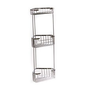 gedy gedy 2484 wire corner triple shower basket, chrome