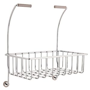 franklin brass 193105-chr over-the-toilet paper holder hanging convenience basket holder shelf for cell mobile phone holder and wipes, polished chrome