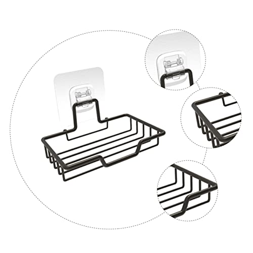 Levemolo 3pcs Kitchen Drilling Rack Dish Sponge Shampoo Organizer Bar Tissue Caddy Wall Shelf Bathroom Steel No Shower Wire Draining for Basket Soap Adhesive Mounted Storage Self Holder