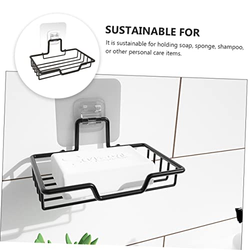 Levemolo 3pcs Kitchen Drilling Rack Dish Sponge Shampoo Organizer Bar Tissue Caddy Wall Shelf Bathroom Steel No Shower Wire Draining for Basket Soap Adhesive Mounted Storage Self Holder