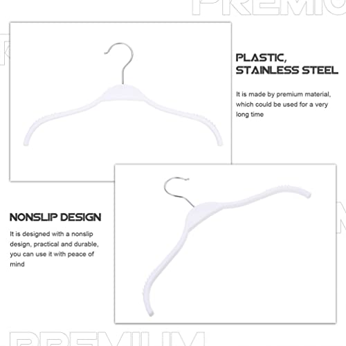 Zerodeko Baby Hangers Hangers 50 Pack Anti Skid Clothes Hangers 5pcs Heavy Duty Hangers Hangers Space Saving Clothes Hangers for Closet Coat Hangers White Baby Hangers Hangers 50 Pack