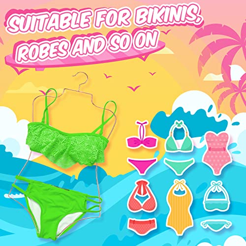 Milageto Metal Wire Body Shape Bikini Swimsuit Hanger Rack Clothing Hanger for Cloakroom Home Closet Laundry Bedroom