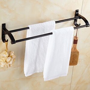 OMOONS Towel Shelf Multi-Function Towel Rack Sustowel Storage Wall Mounted Bath Towel Rail, Single Towel Bar for Bathroom/50Cm