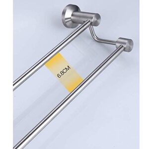 OMOONS Multifunctional Towel Rack Towel Holder Made of Stainless Steel Wall-Mounted Towel Rack, Towel Rack for Bathroom Shelves/60Cm