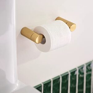 Moen Align Brushed Gold Pivoting Double Post Modern Toilet Paper Holder, YB0408BG