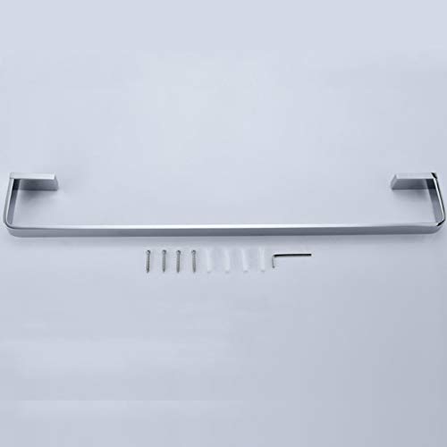 OMOONS Wall Mounted Bathroom Towel Rack Brushed Towel Shelf Hotel Rail Shelf Storage Holder for The Bathroom/50Cm