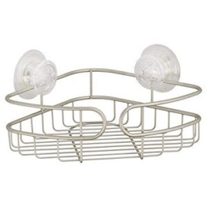 interdesign neo suction corner basket with powerlock ultra pearl satin (best)