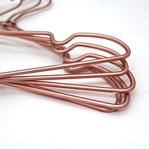 30Pack Koobay 16.5" Metal Laundry Wire Clothes Top Shirt Garment Coat Suit Hangers in Copper Gold Finish