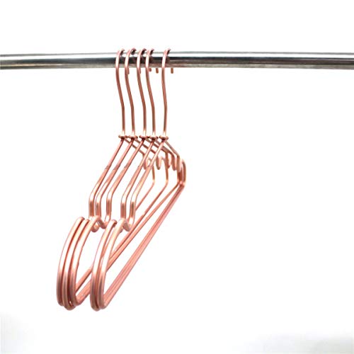 30Pack Koobay 16.5" Metal Laundry Wire Clothes Top Shirt Garment Coat Suit Hangers in Copper Gold Finish