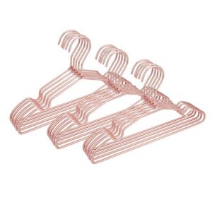 30Pack Koobay 16.5" Metal Laundry Wire Clothes Top Shirt Garment Coat Suit Hangers in Copper Gold Finish