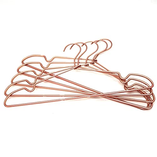 30Pack Koobay 16.5" Metal Laundry Wire Clothes Top Shirt Garment Coat Suit Hangers in Copper Gold Finish