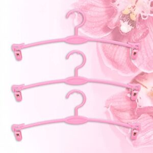 15pcs Plastic Clips Underwear Trousers Simplicity Shop Drying Clothes Pants Coat with Practical Bra Rack Dresses Panties Skirt Laundry Home Hangers for Support Holder Pink