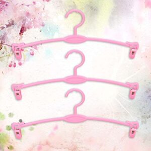 15pcs Plastic Clips Underwear Trousers Simplicity Shop Drying Clothes Pants Coat with Practical Bra Rack Dresses Panties Skirt Laundry Home Hangers for Support Holder Pink