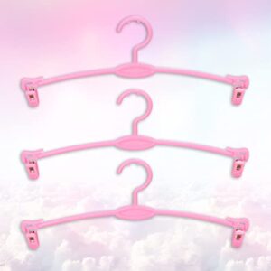 15pcs Plastic Clips Underwear Trousers Simplicity Shop Drying Clothes Pants Coat with Practical Bra Rack Dresses Panties Skirt Laundry Home Hangers for Support Holder Pink