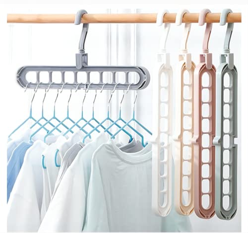 8 Space Saving Hangers,Plastic Magic Hangers,Hangers for Closet Organizer and Storage,Closet Space Saver,Home Magic Space Saving Hangers