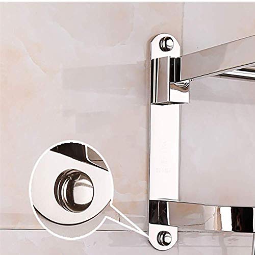 OMOONS Bathroom Shelf Stainless Steel Frame Folding Towel Stand Toothbrush Cartridge Holder Cosmetic Finishing Frame Toiletries Shelf Placement Optional Specification Bathroom Shelf/60*23.5*17.5Cm