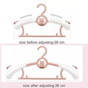 12 Pcs. Children Hangers , 11" - 14" Adjustable de Children Coat Hangers for Baby ,Child Nursery Closet Hangers, Non-Slip and Extendable Laundry Infant Hangers for Newborn Clothes