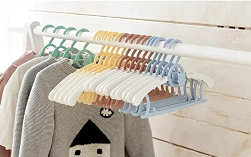 12 Pcs. Children Hangers , 11" - 14" Adjustable de Children Coat Hangers for Baby ,Child Nursery Closet Hangers, Non-Slip and Extendable Laundry Infant Hangers for Newborn Clothes