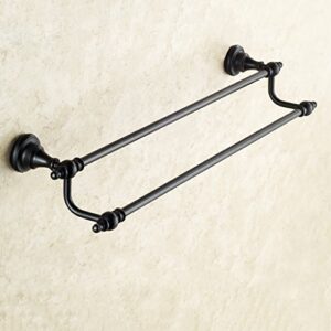 omoons towel rack, wall-mounted towel rail, brass,double rod/60cm