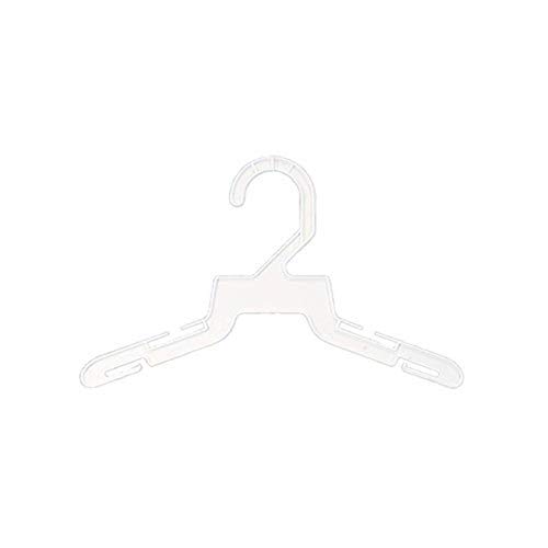 NAHANCO 1150 Plastic Top Hangers, Infants All-Plastic, 10", White (Pack of 500)