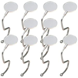 zerodeko 10pcs purse hook hanger table desk hanger holder portable bag holder under counter christmas stocking holders mantel hooks hanger