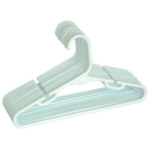 mainstay children's hangers, white, 10 hangers (pack of 3)