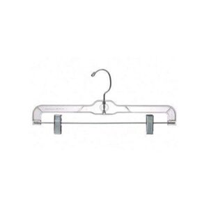 only hangers clear 14" pant/skirt hangers [bundle of 50]