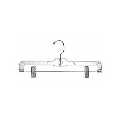 Only Hangers Clear 14" Pant/Skirt Hangers [Bundle of 50]