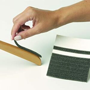 The Great American Hanger Company Dark Grey Adhesive Strips, Box of 100 Non-Slip Grips Compatible with All Hanger Types