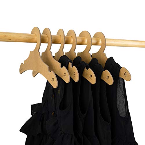 KOOBAY 11" Recycled Paper Hangers Kids Cardboard Clothes Hangers and Compressed Strength Big( 30PCS)