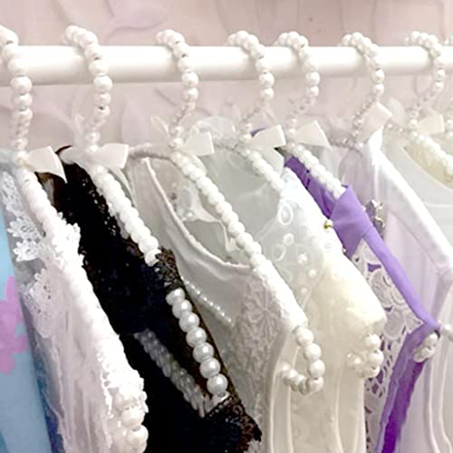 NC Pearl Adults Clothes Bow Hanger Coat Skirt Trouser Holder Rack Bar , White