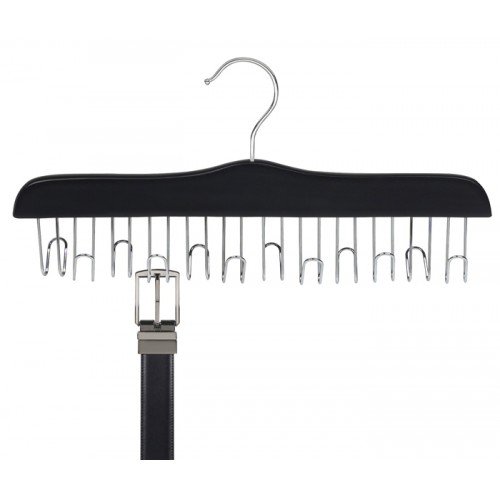 Only Hangers Black Wooden Belt Hanger