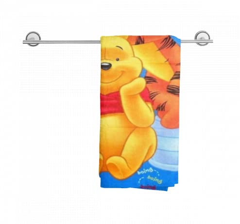 Fashion Towels, Quick-Drying Super Absorbent Soft Microfiber Dis Ney Cartoon Series Hand Towel 32×16 (40cm×80cm) inch (Cartoon W Pooh 8)