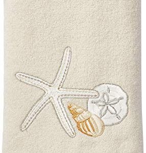 Avanti Linens - Hand Towel, Soft & Absorbent Cotton Towel, Beach Inspired Bathroom Accessories (Seaglass Collection)