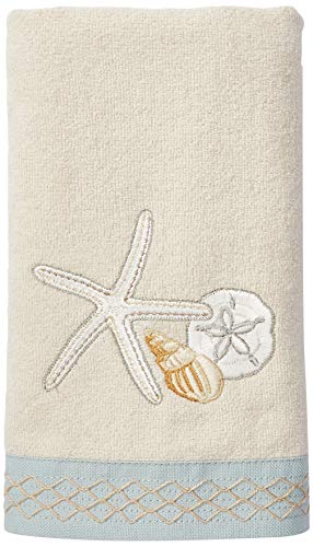 Avanti Linens - Hand Towel, Soft & Absorbent Cotton Towel, Beach Inspired Bathroom Accessories (Seaglass Collection)