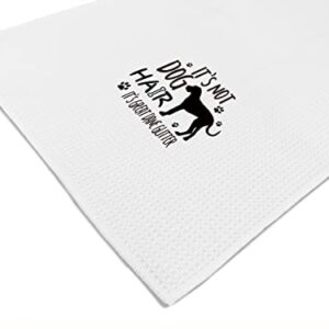 It’s Not Dog Hair It’s Great Dane Glitter Hand Towels Kitchen Towels Dish Towels,Funny Dog Decor Towels,Dog Lovers Dog Mom Girls Women Gifts