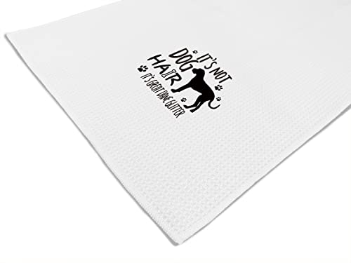 It’s Not Dog Hair It’s Great Dane Glitter Hand Towels Kitchen Towels Dish Towels,Funny Dog Decor Towels,Dog Lovers Dog Mom Girls Women Gifts